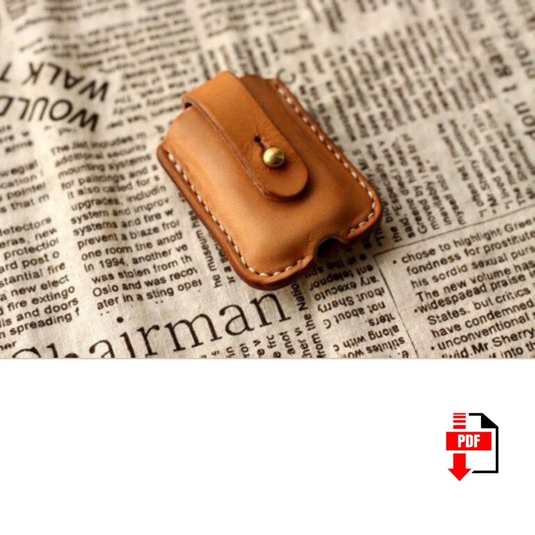 DIY Leather Zippo Case With Belt Loop Pattern – PDF, Lighter Case ...