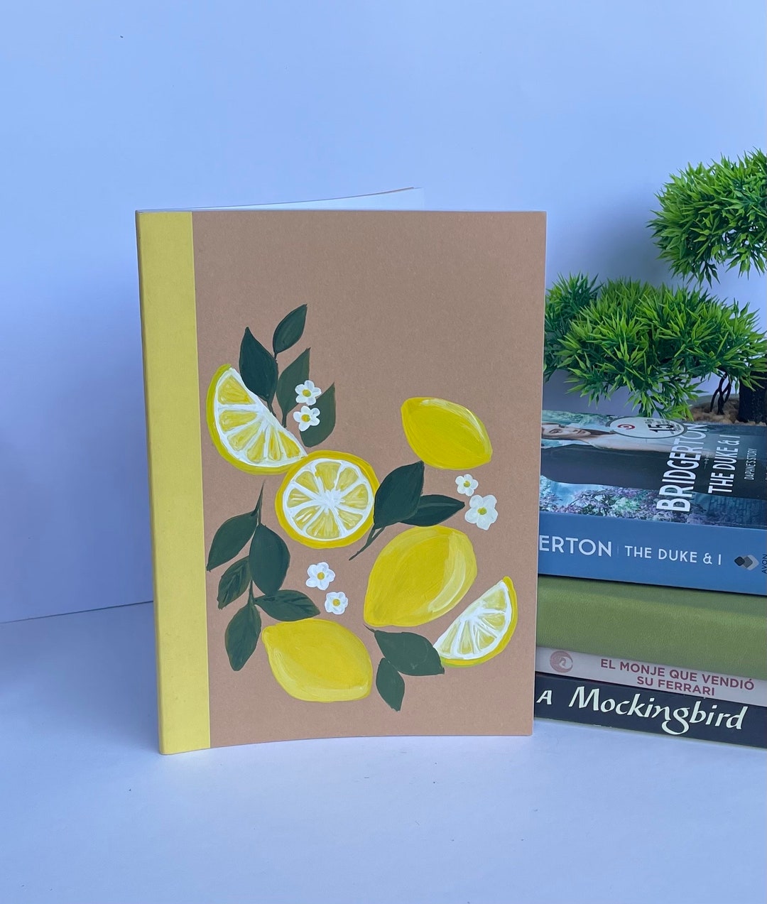 Lemons Grove Journal Lined Hand-painted School Notebook Personalized ...