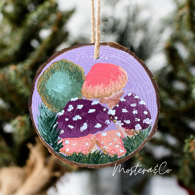 Cottagecore Christmas Wooden Slice Ornament Gift Idea Christmas First ...