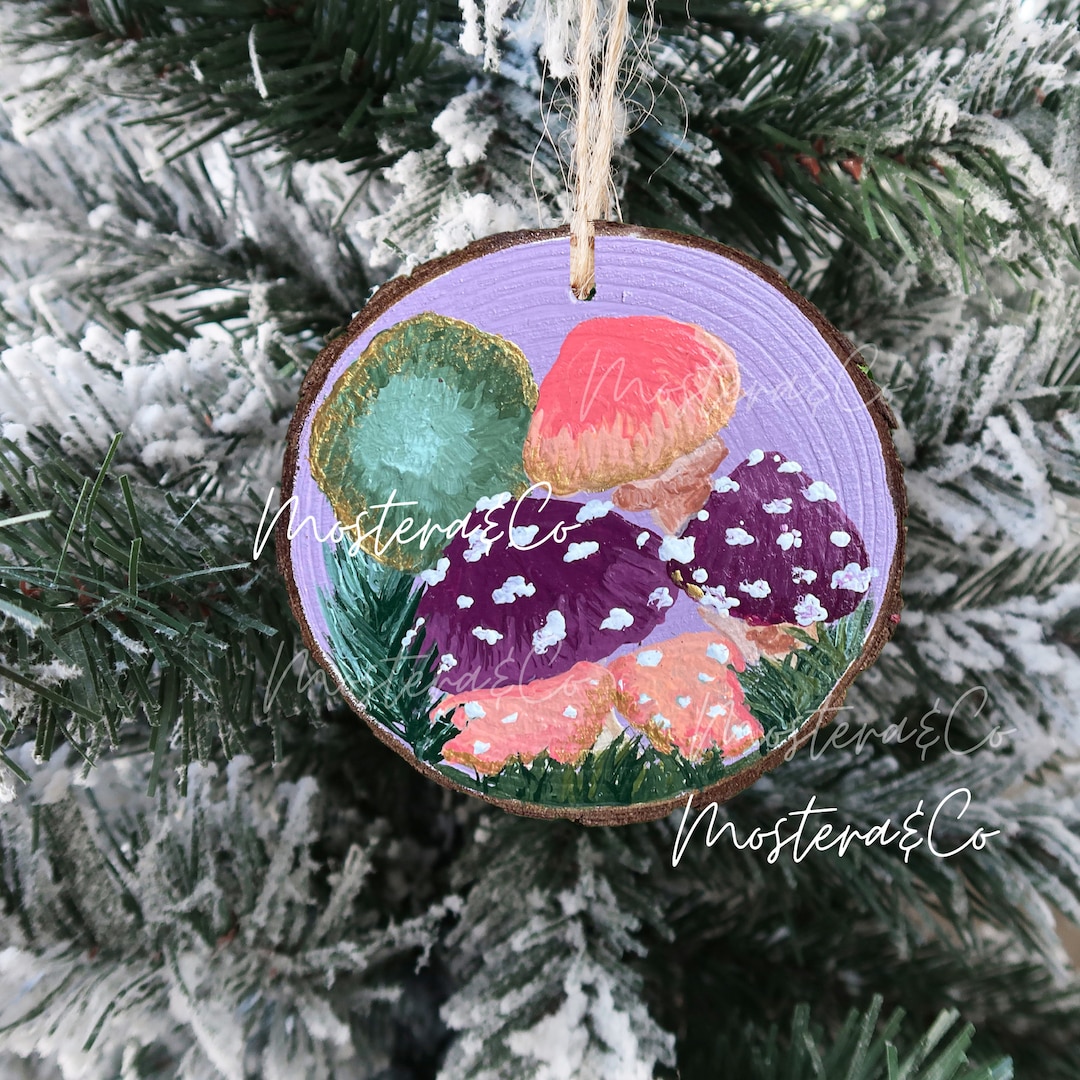 Cottagecore Christmas Wooden Slice Ornament Gift Idea Christmas First ...