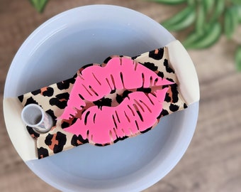 Cheetah Print Tumbler Tag, Leopard Print Tumbler Tag, Tumbler Name ...