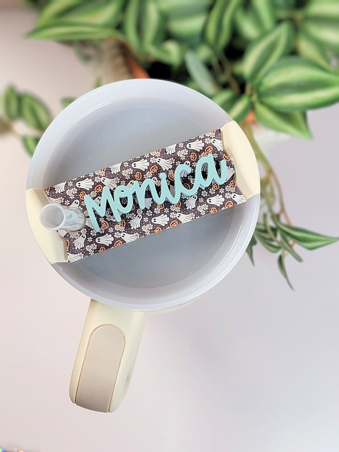 Halloween Stanley Topper, Stanley Name Plate, Mini Ghosts Stanley ...