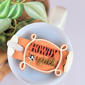 Western Tumbler Tag, Howdy Tumbler Tag, Tumbler Name Plate ...