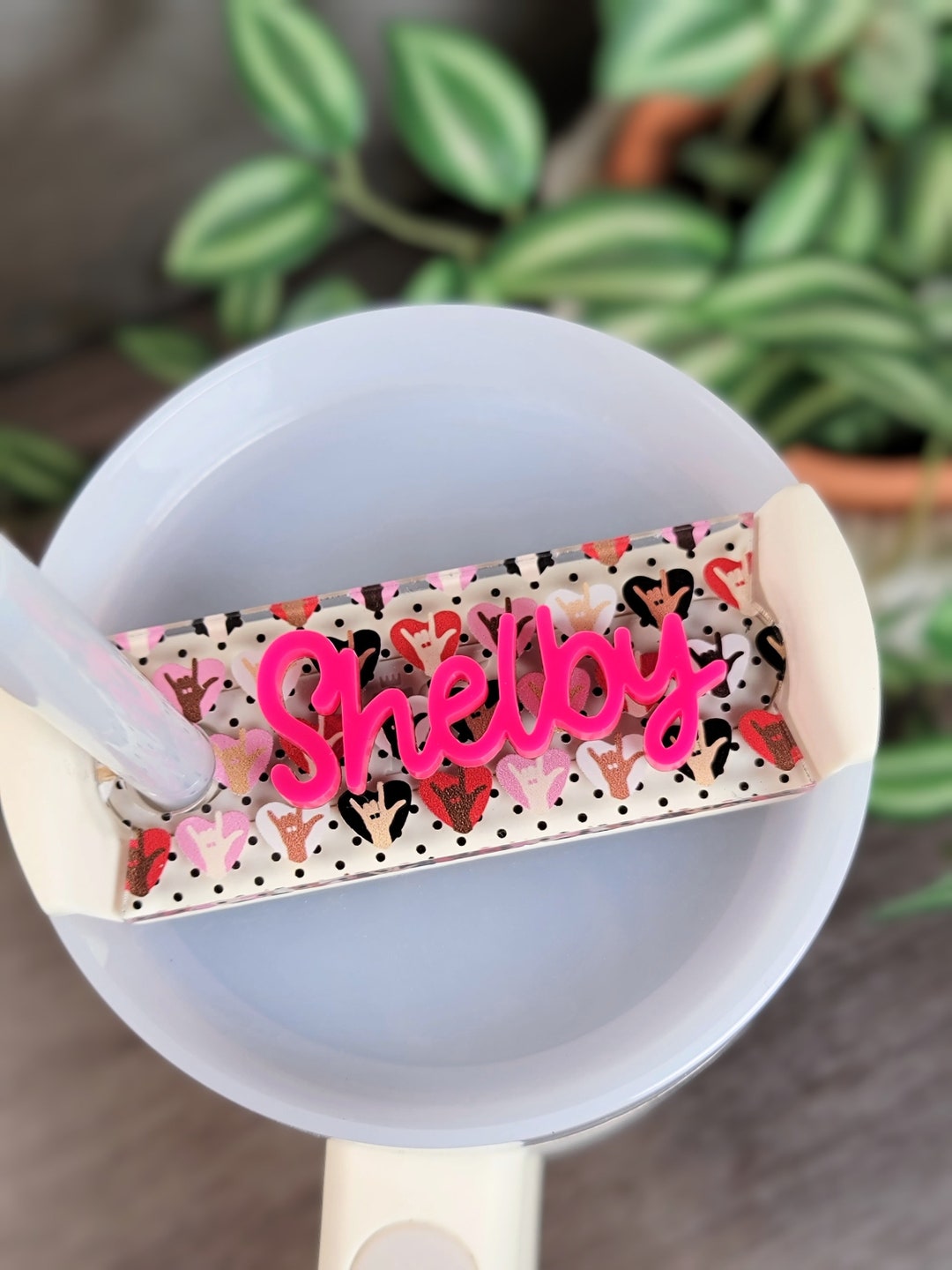 ASL Tumbler Tag, Sign Language Tumbler Tag, Valentine's Day Gift ...