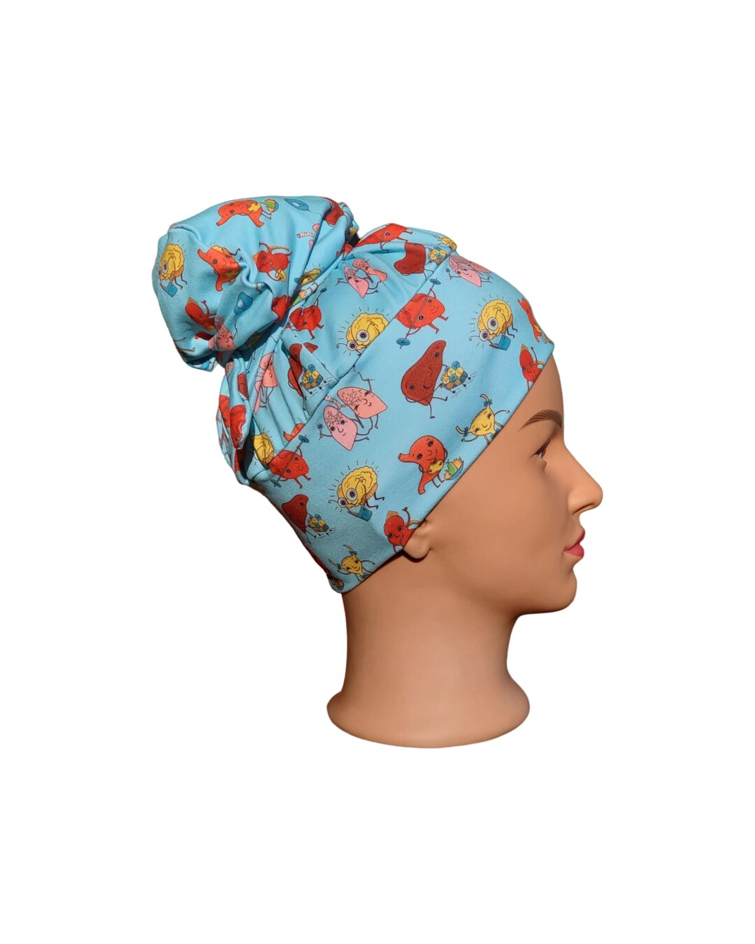 Healthy Organs Scrub Cap, Surgical Nurse Cap, Long Hair Scrub Cap for ...