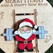 Merry Fitmas Santa Weightlifting Ornament - Funny Gym Christmas Decor ...
