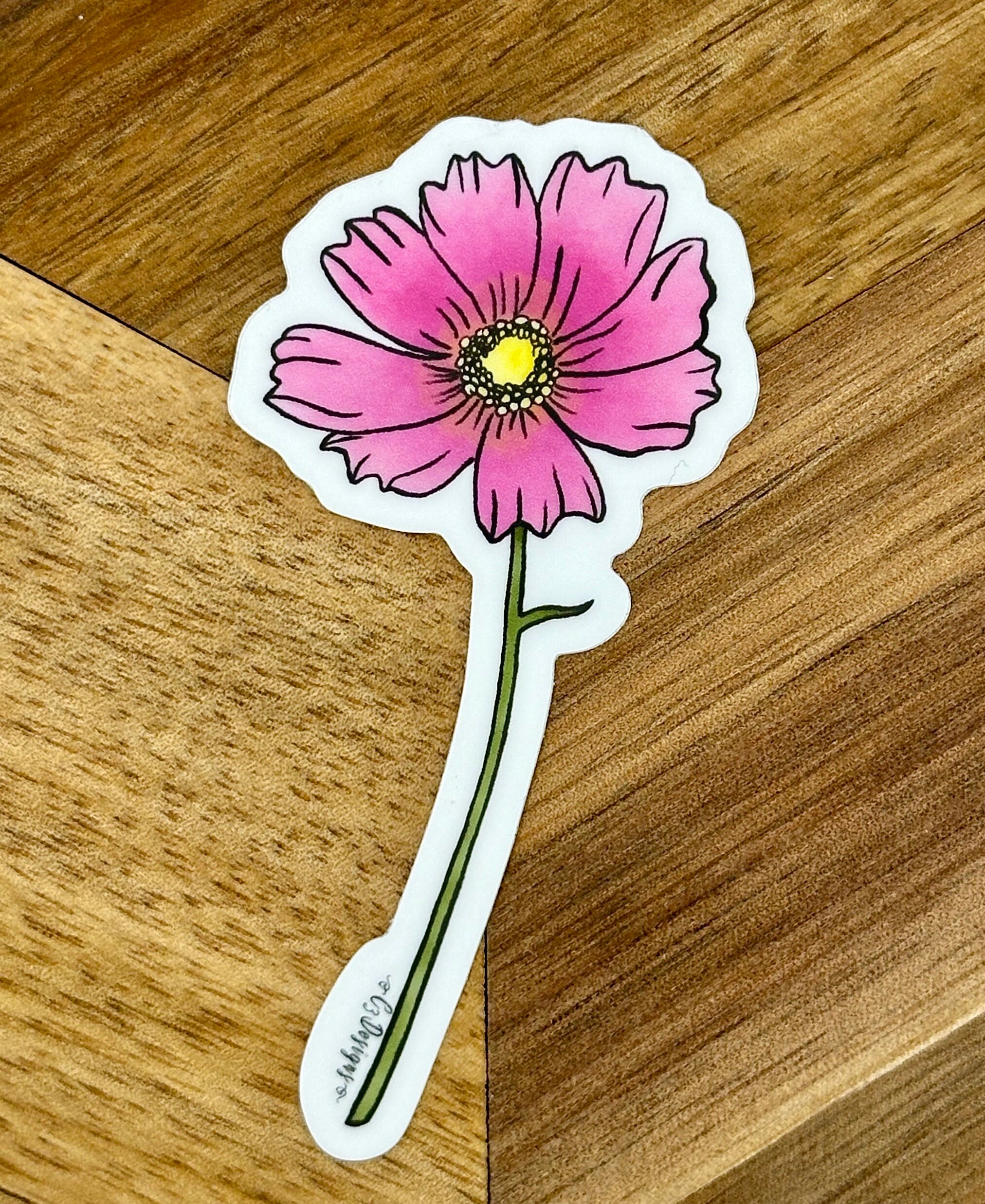 October Birth Flower Sticker Birth Month Decor Unique Vinyl Decal ...