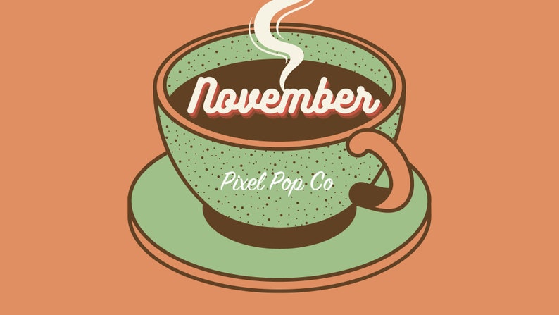 November Desktop Wallpaper| Fall Wallpaper| Coffee| Pumpkin Spice Latte ...