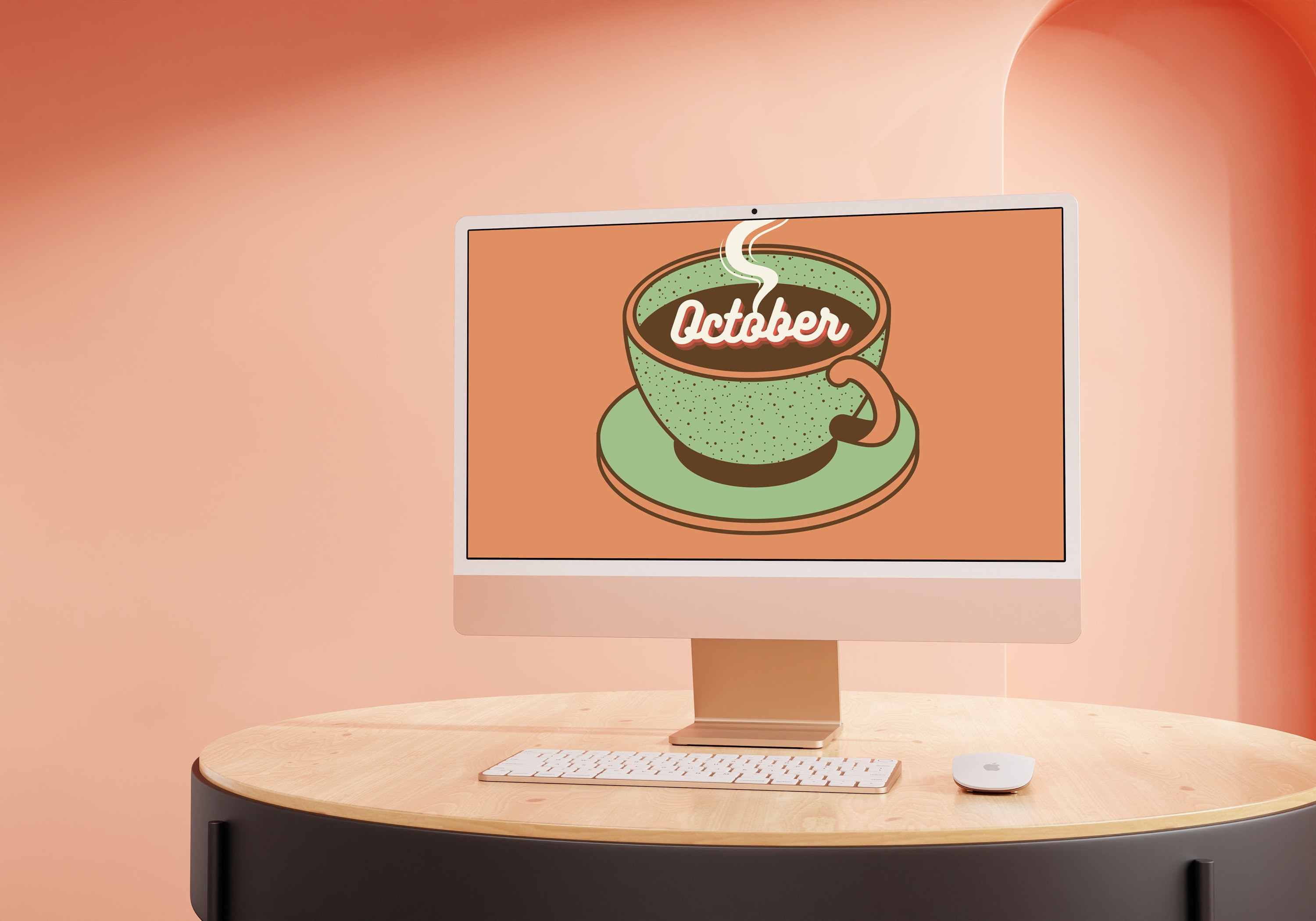 October Desktop Wallpaper| Fall Wallpaper| Coffee Wallpaper| Wallpaper ...