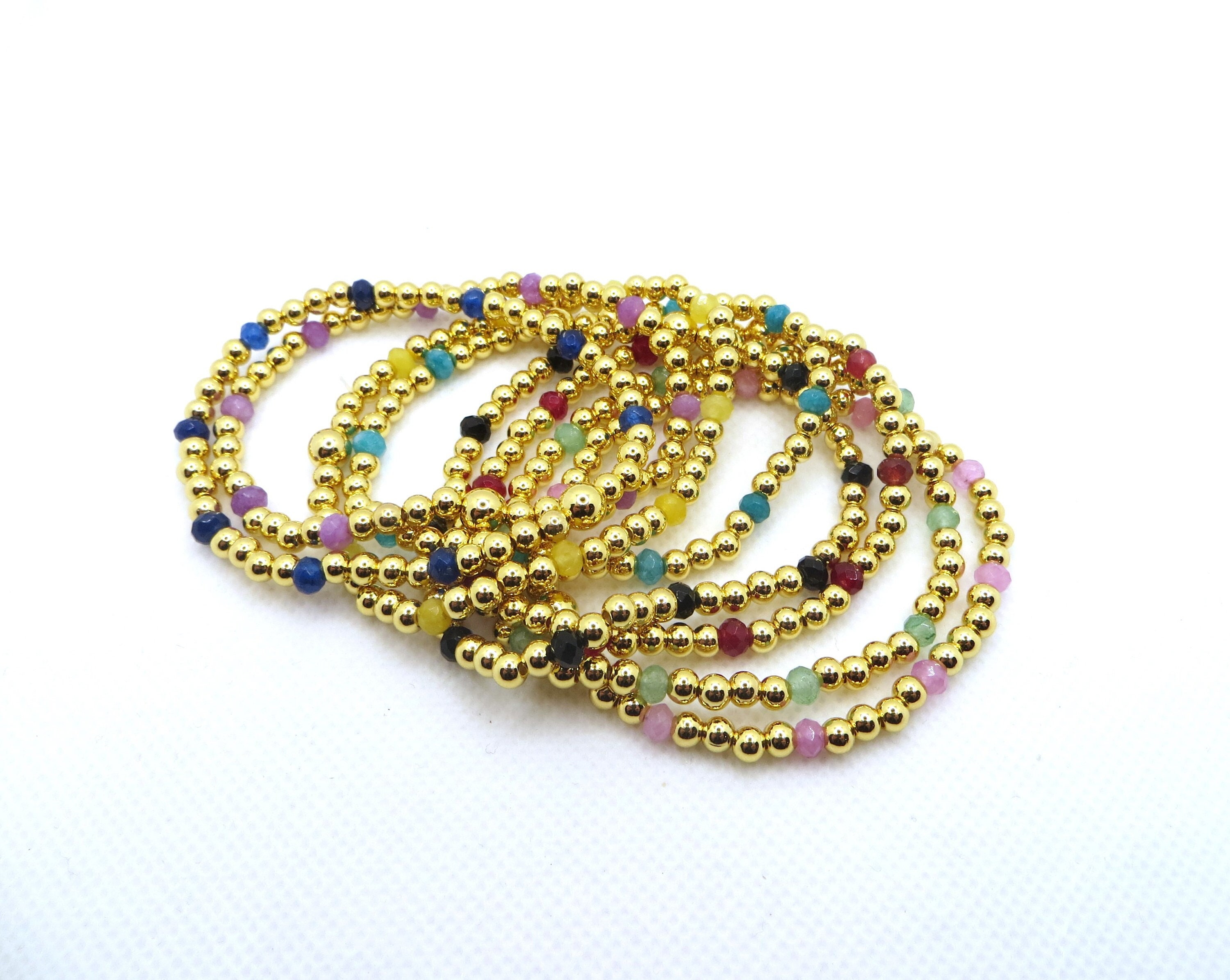 Classic Collection | 4mm Birthstone Stack | 14k Gold Filled | Stacking ...