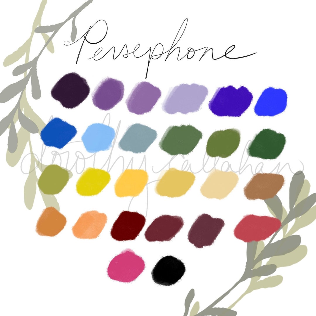 Persephone Procreate Palette - Etsy