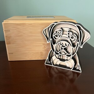 Rottweiler Dog 3D Wooden Mandala Head: Pet Memorial Decor (4") - Etsy