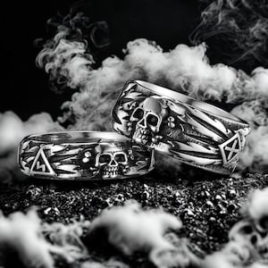 Skull Rings , Domineering Skull Devil Punk Gothic Ring - Etsy