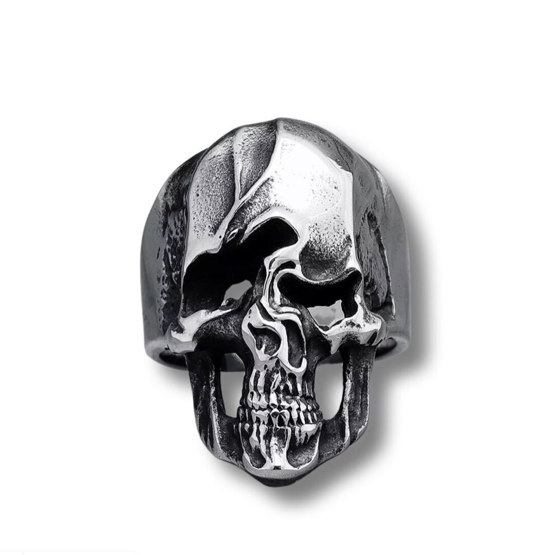 Skull Hyperbolic Ring Gothic Skull Rings Skull Rings Skeleton Punk Hip ...
