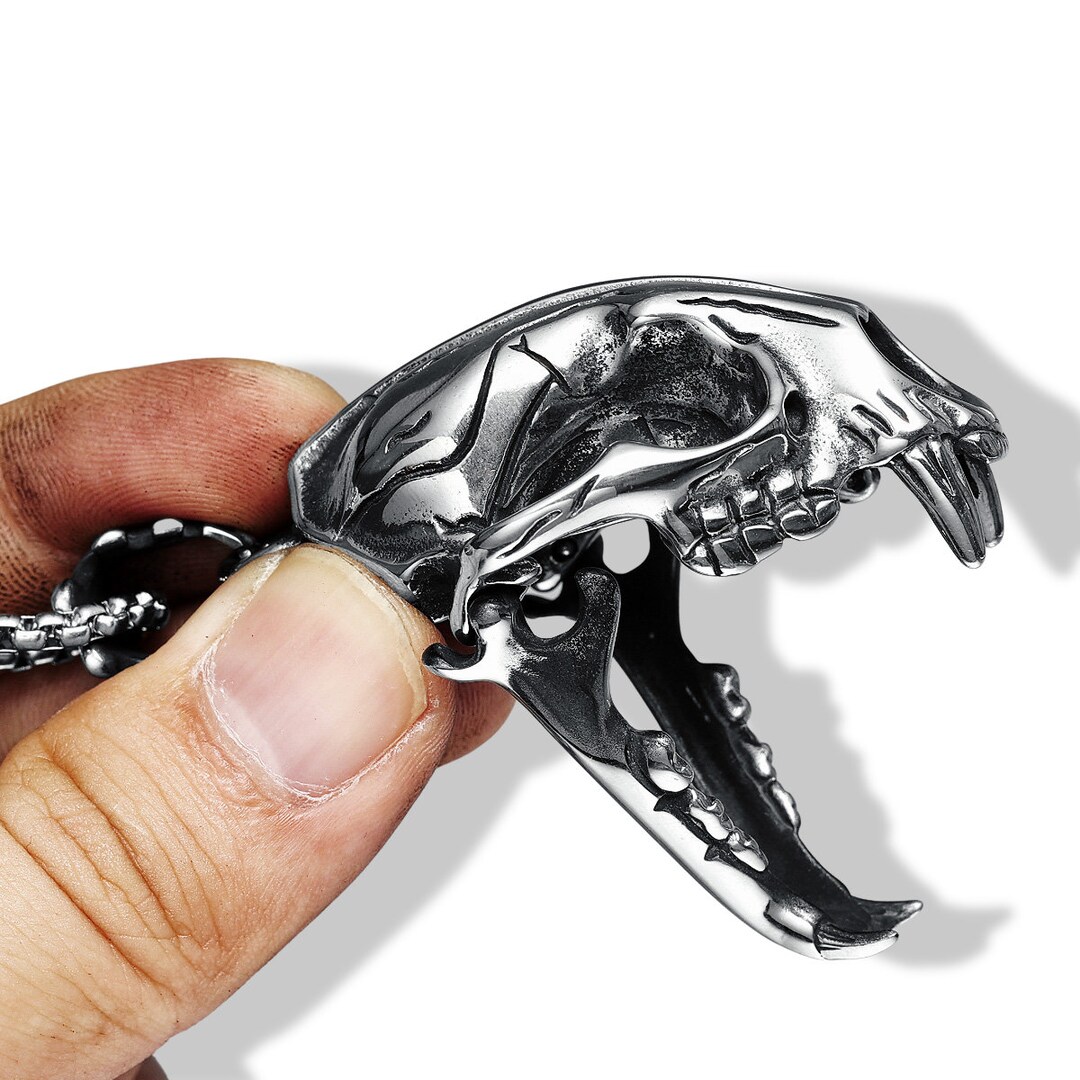 Saber Toothed Tiger Skeleton Necklace, Saber Toothed Tiger Skeleton ...