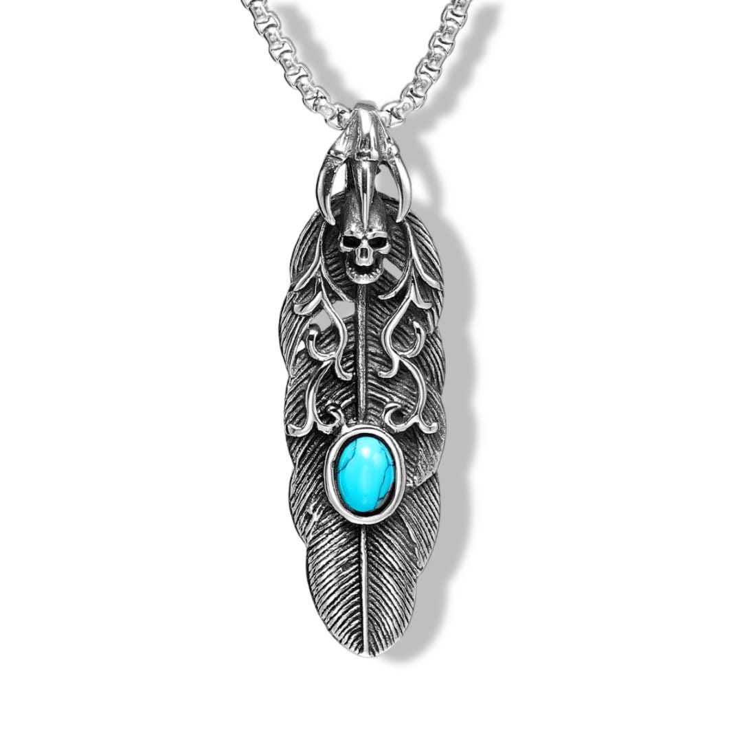 Devil Feather Satan Pendent Necklace, Gothic Necklace, Men's Women's ...