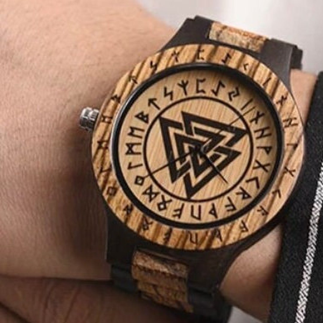 Viking Watch | Best Gift for Viking Lovers | Handmade Wooden Watch ...