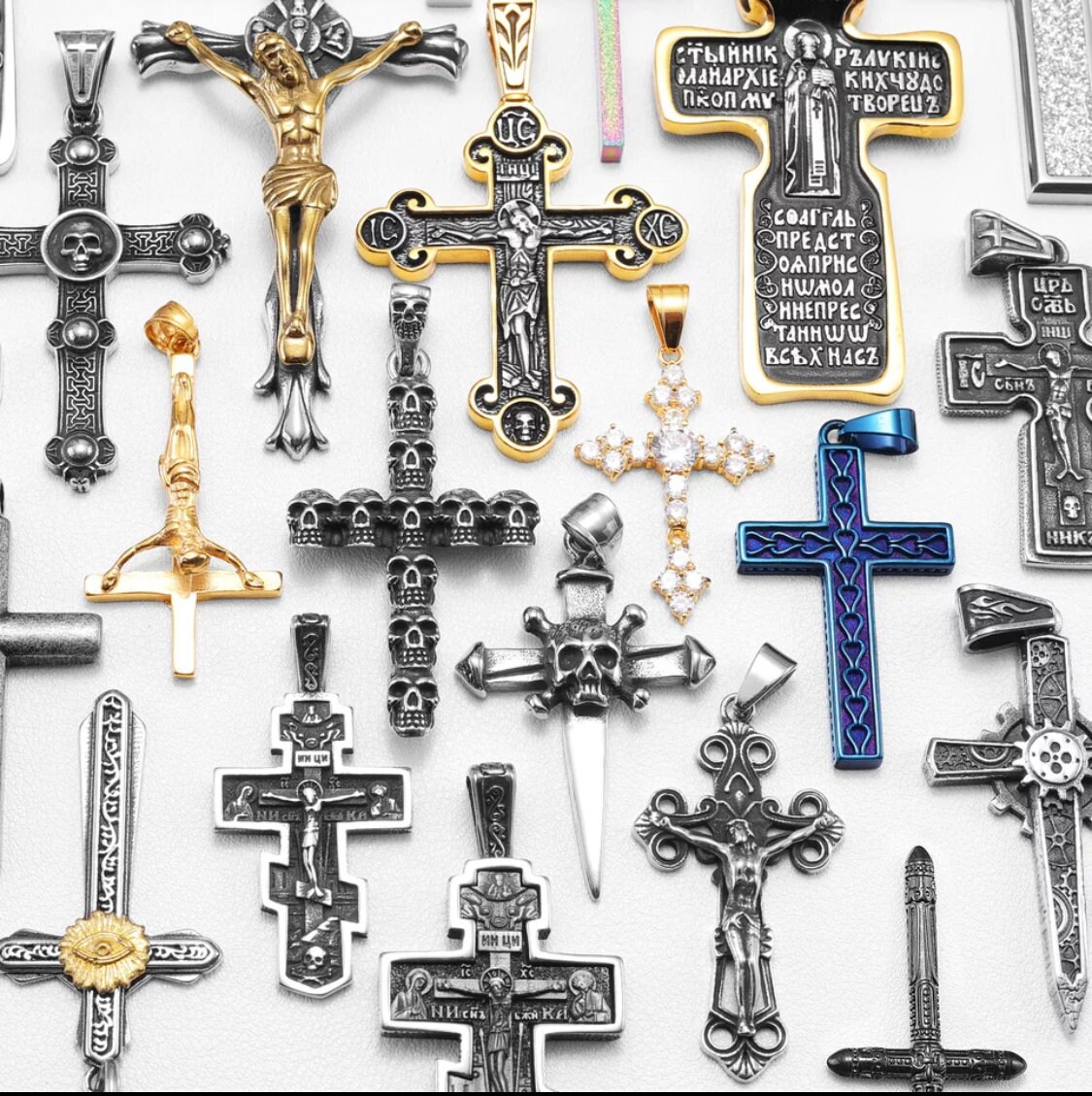 Jesus Cross Necklace , Religion Cross Necklaces , Cross Variety Pendant ...