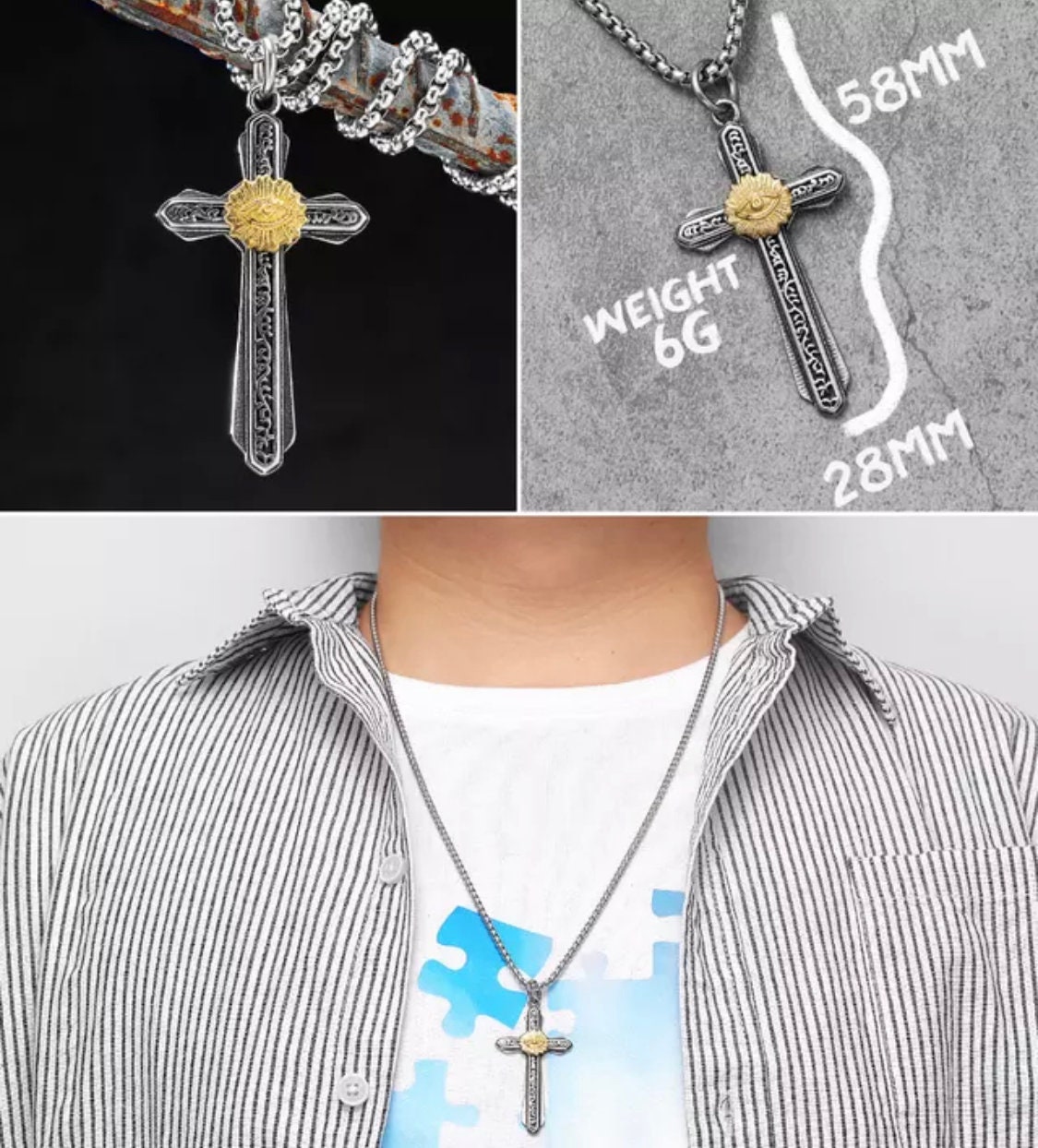 Jesus Cross Necklace , Religion Cross Necklaces , Cross Variety Pendant ...