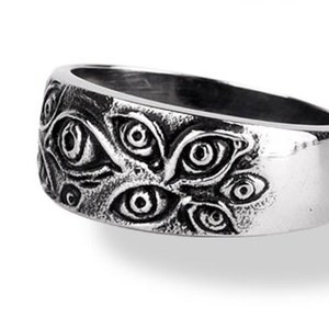Demon Devil's Eyes Ring | Devil Eyes Band | Devil's Skull Ring | Band ...