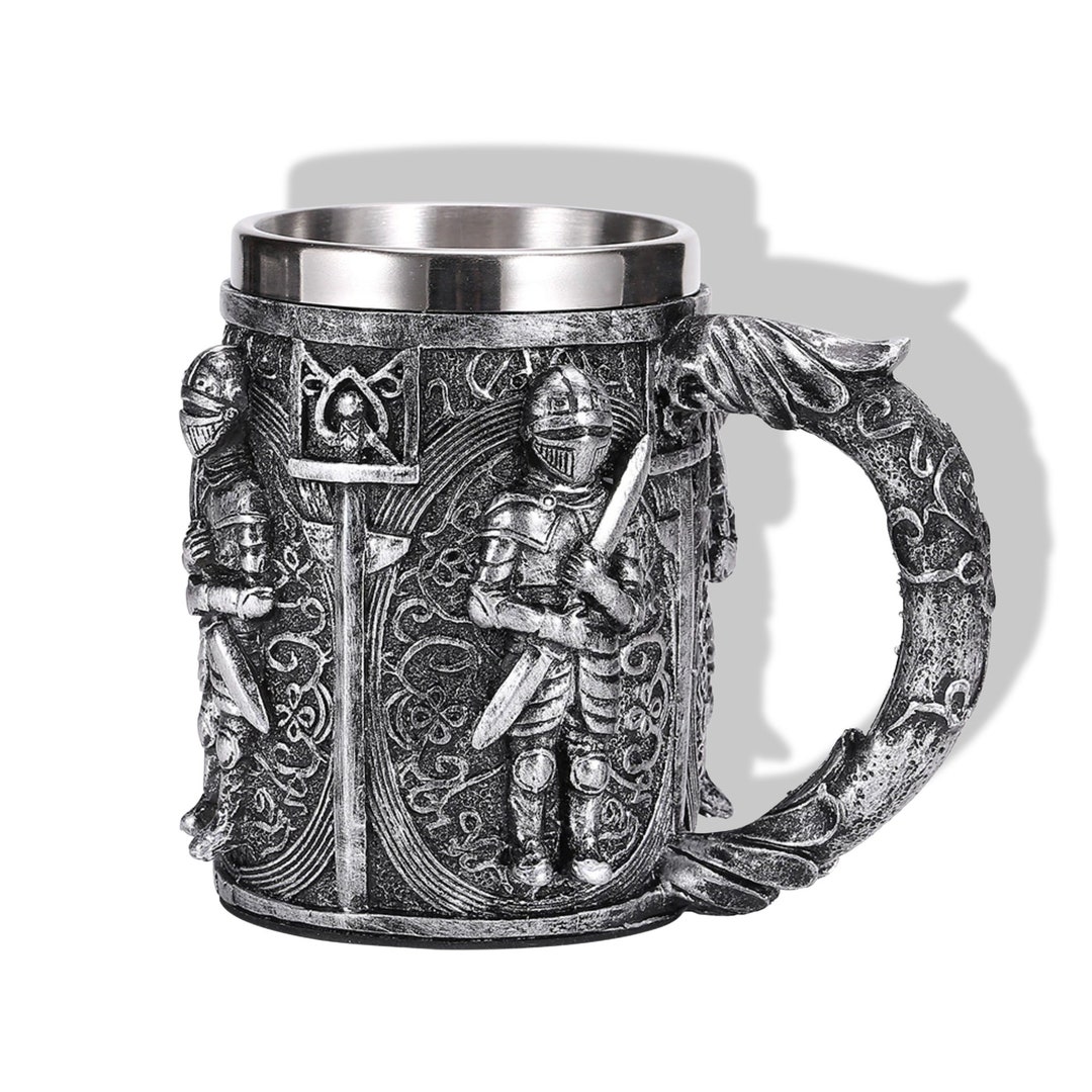 Medieval Viking Mug Gothic Mug Handmade Evil Dragon Mug for Gift Retro ...