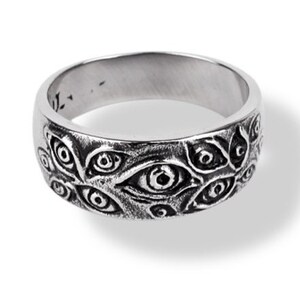 Demon Devil's Eyes Ring | Devil Eyes Band | Devil's Skull Ring | Band ...