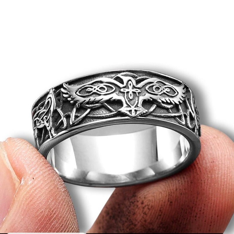 Phoenix Totem Ring Phoenix Stainless Steel Mens Rings - Etsy