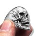 Vintage Broken Ares Skull Skull Ring Memento Mori Gothic Motorcyclist ...