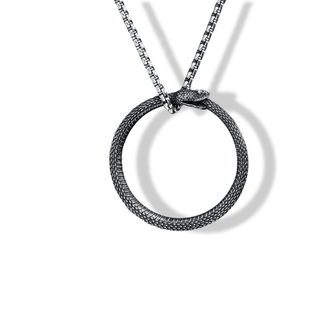 Ouroboros Snakes Pendant , Necklaces Pendants Chain Hip Hop Ouroboros ...