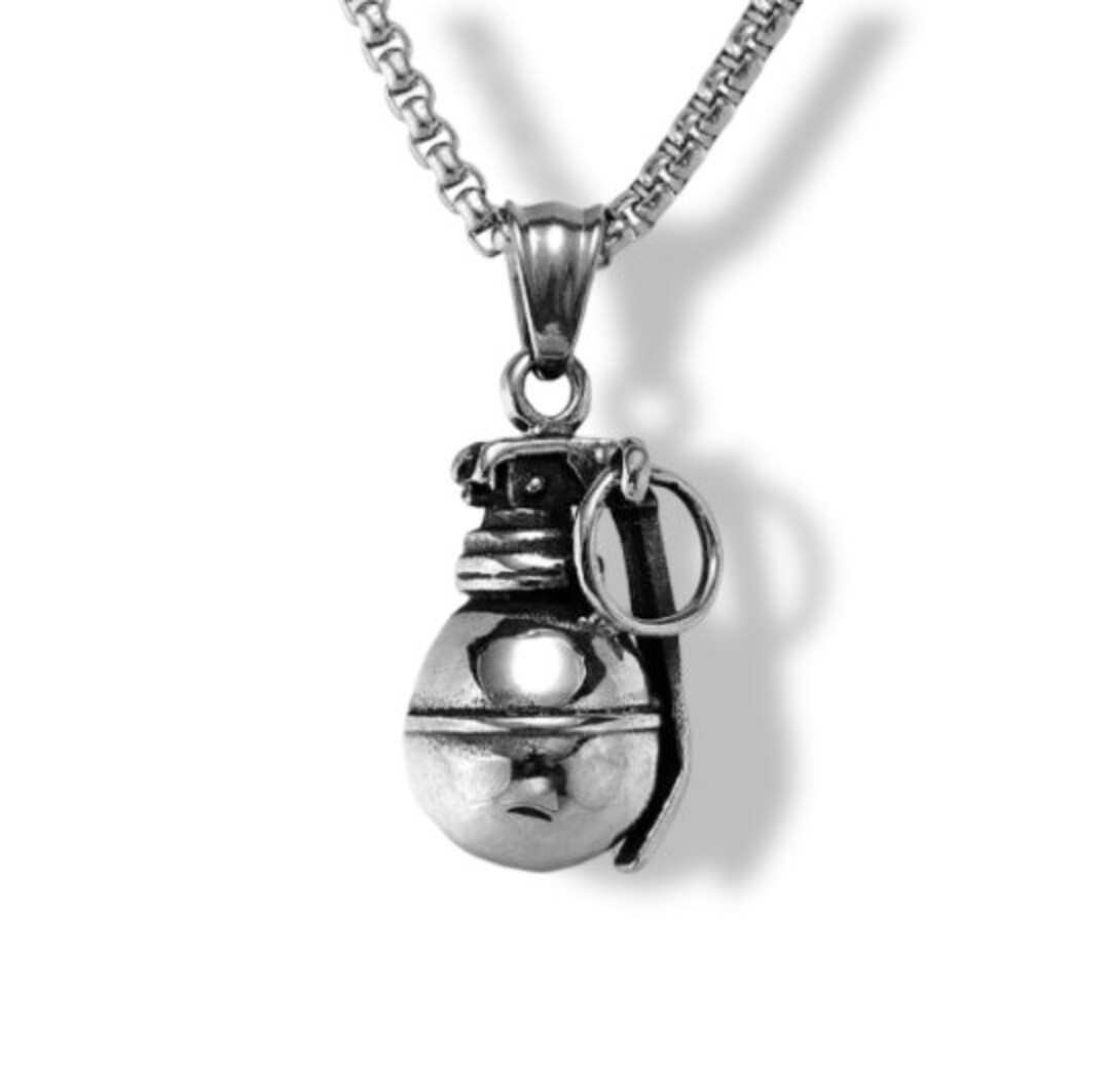 Grenade Necklaces Grenade Pendants Grenade Chain Hip Hop Stainless ...