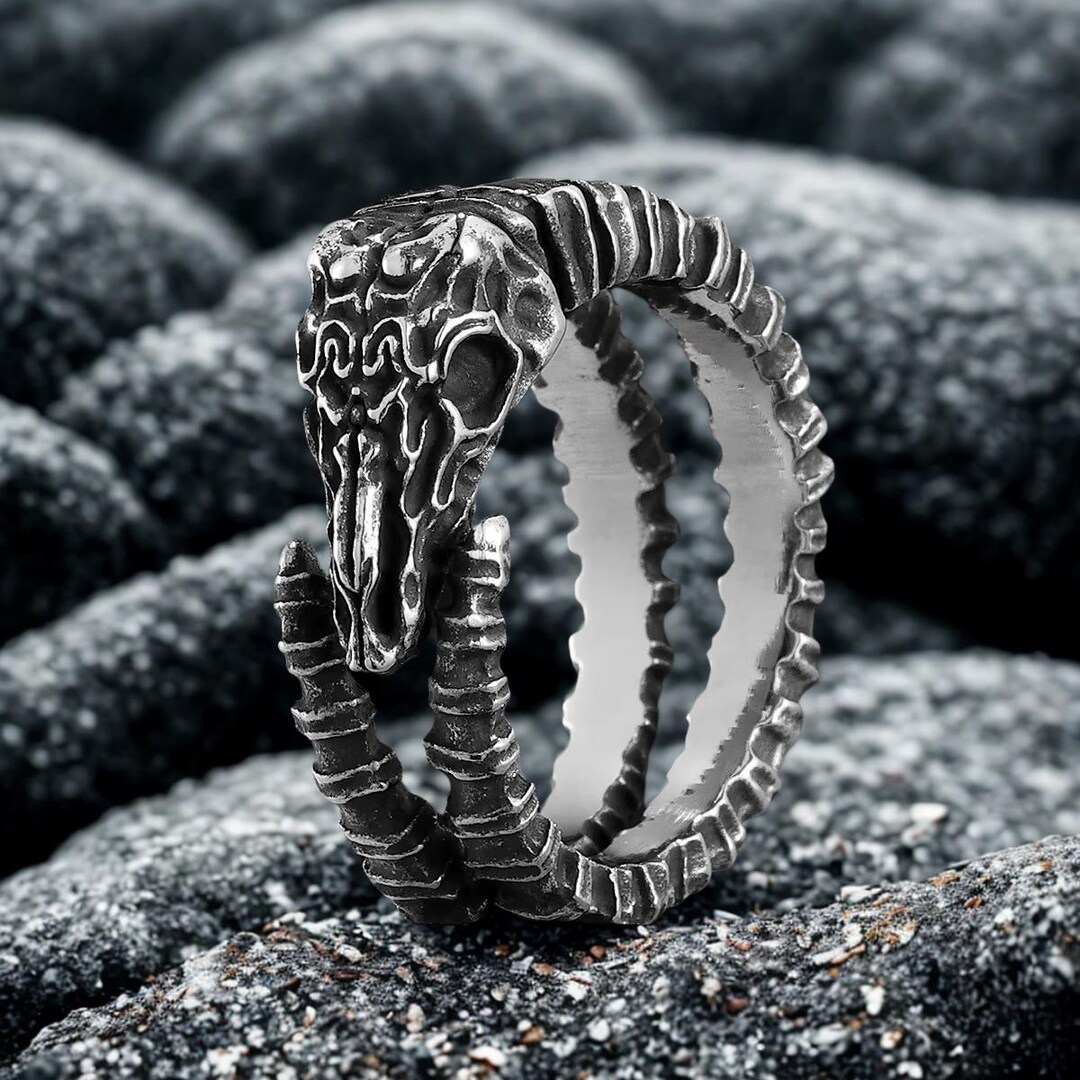 Argali Sheep Ring | Ram Head Ring | Biker Ring | Viking Jewelry | Gift ...