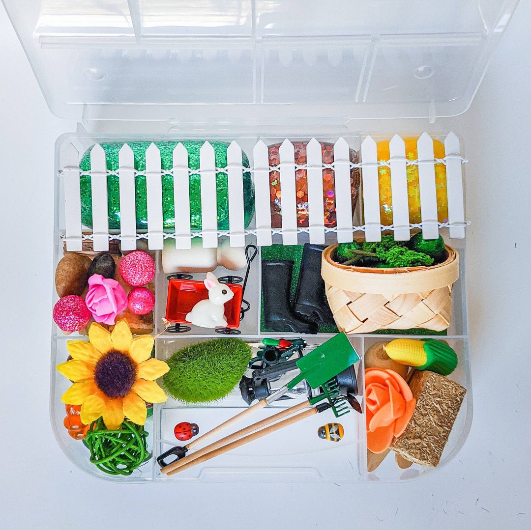 Gardening Playdough Kit Sensory Bin Pretend Play Educational Toy Craft ...