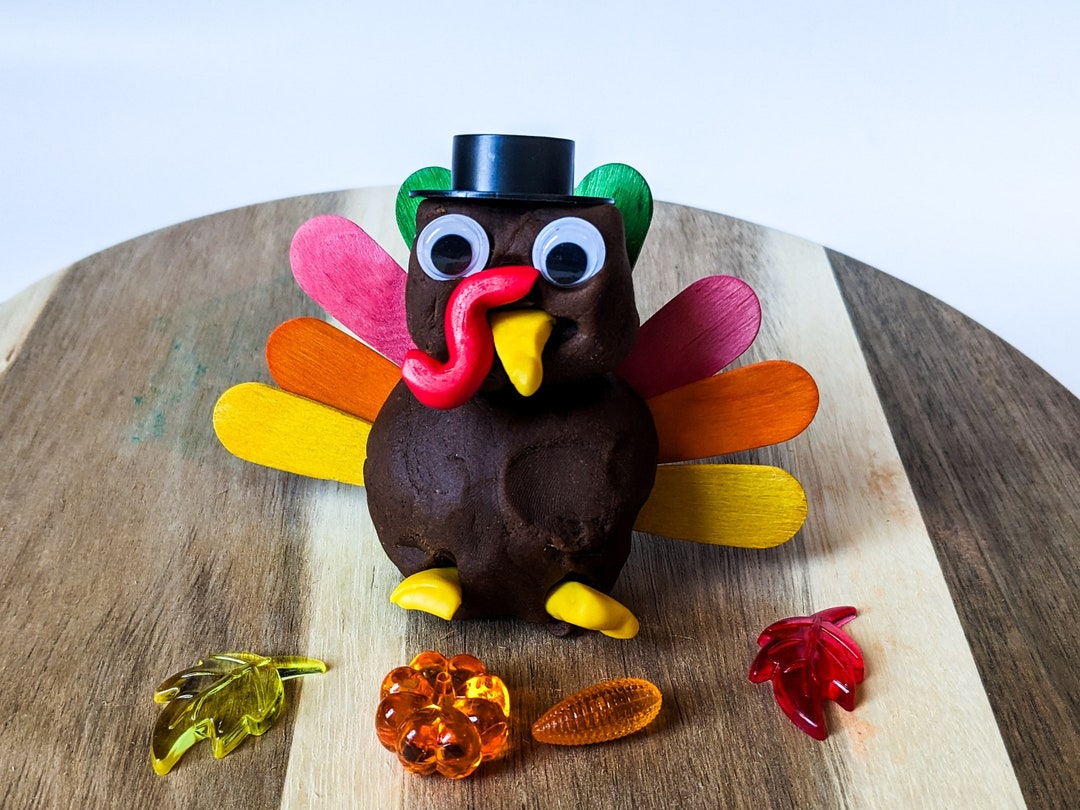 Build a Turkey Playdough Jar | Sensory Bin | Pretend Play | Open Ended ...