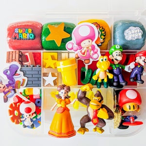 Mario Inspired Playdough Kit | Sensory Bin | Pretend Play | Busy Bin ...