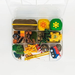 Big Dig Construction Playdough Kit | Sensory Bin | Busy Bin | Pretend ...