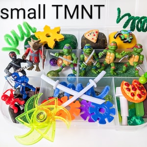 TMNT Playdough Sensory Kit: Ninja Turtle Inspired Busy Bin - Etsy