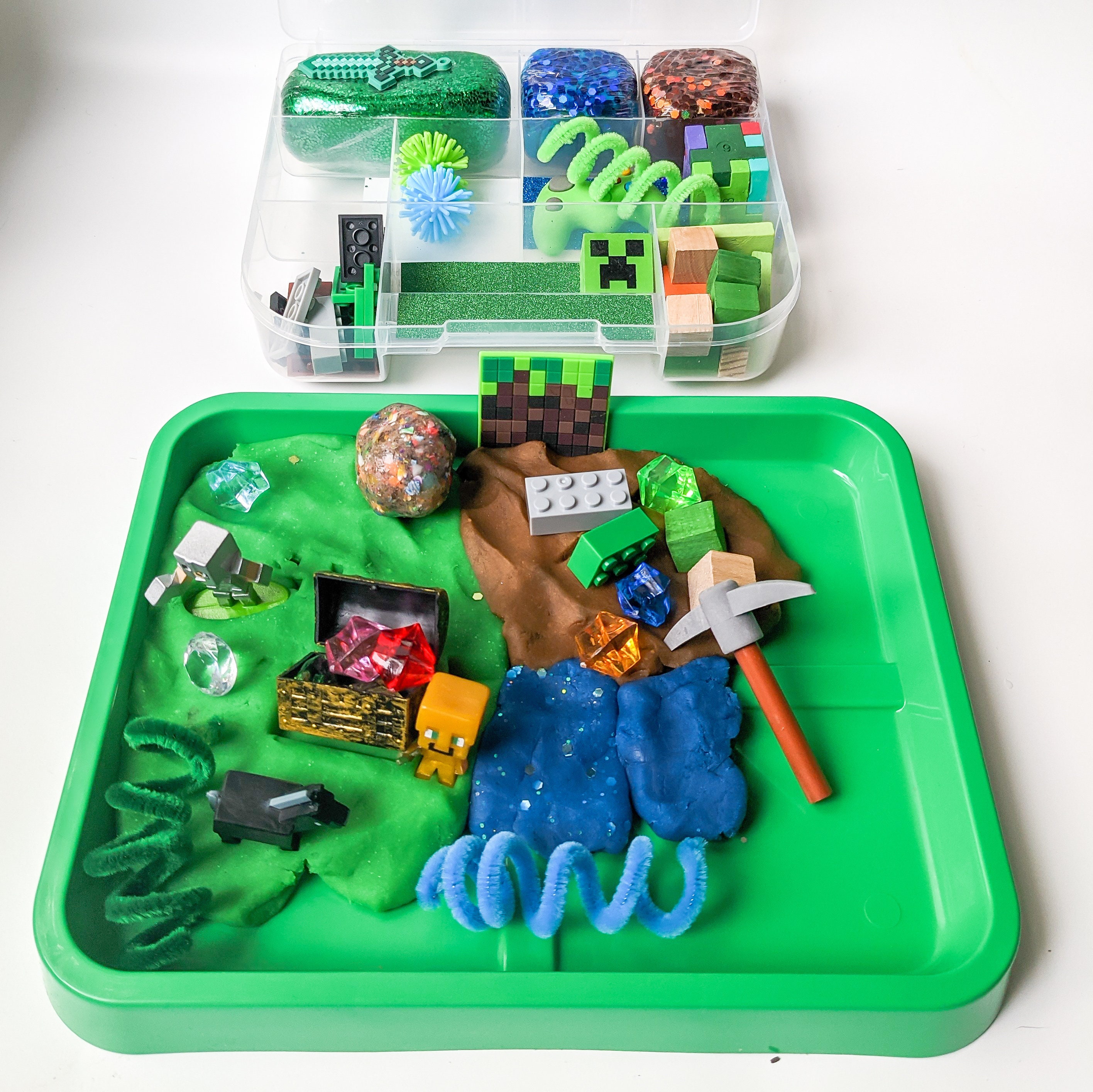 Minecraft Playdough Kit, Playdough Box, Minecraft Sensory, 57% OFF