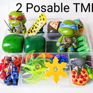 TMNT Playdough Sensory Kit: Ninja Turtle Inspired Busy Bin - Etsy