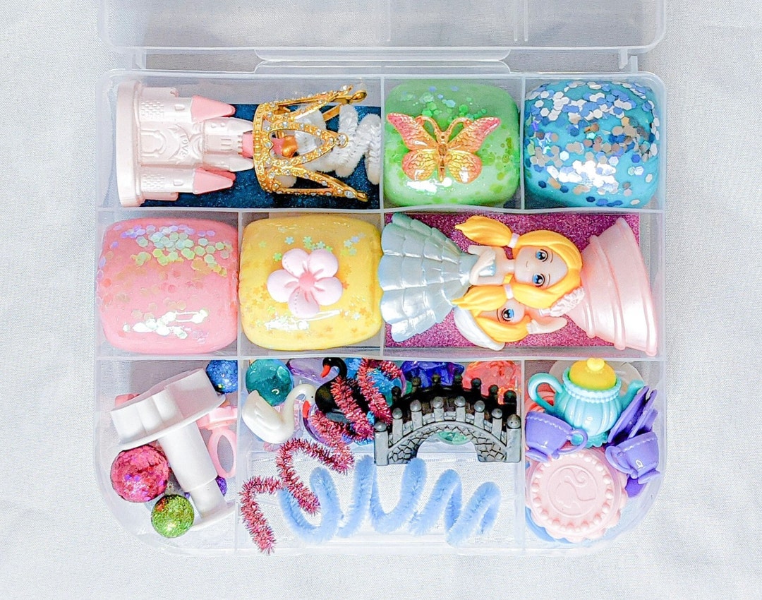 Princess Castle Playdough Kit Sensory Bin Pretend Play Open Ended Toy ...