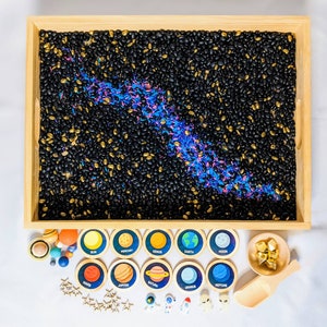 Outer Space Sensory Bin Pour and Play Open Ended Pretend Play ...
