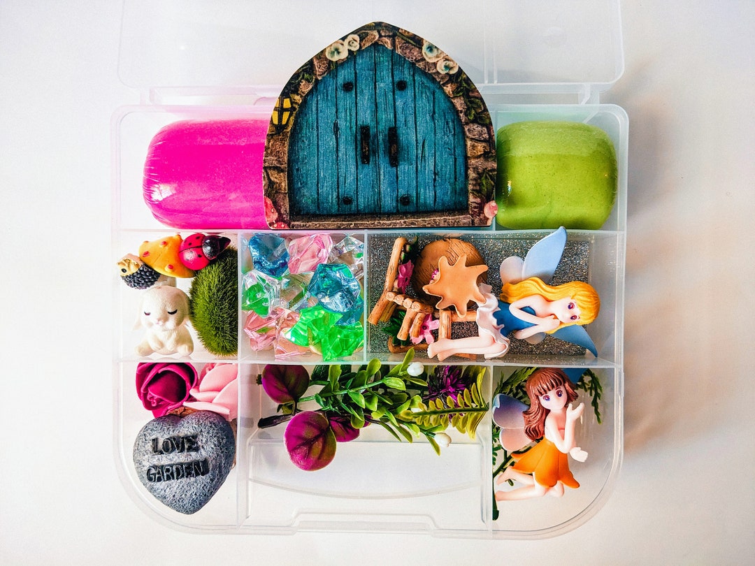 Fairy Garden Playdough Kit Sensory Bin Pretend Play Open Ended Play ...