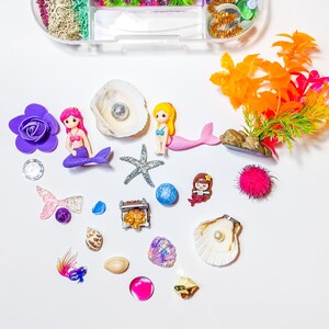 Mermaid Adventure Playdough Kit Sensory Bin Pretend Play Open Ended ...