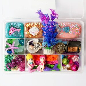 Mermaid Adventure Playdough Kit Sensory Bin Pretend Play Open Ended ...