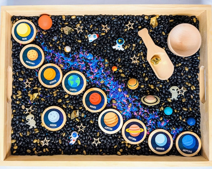 Space Explorer Sensory Bin Kit, Solar System Sensory Bin, Outer Space ...