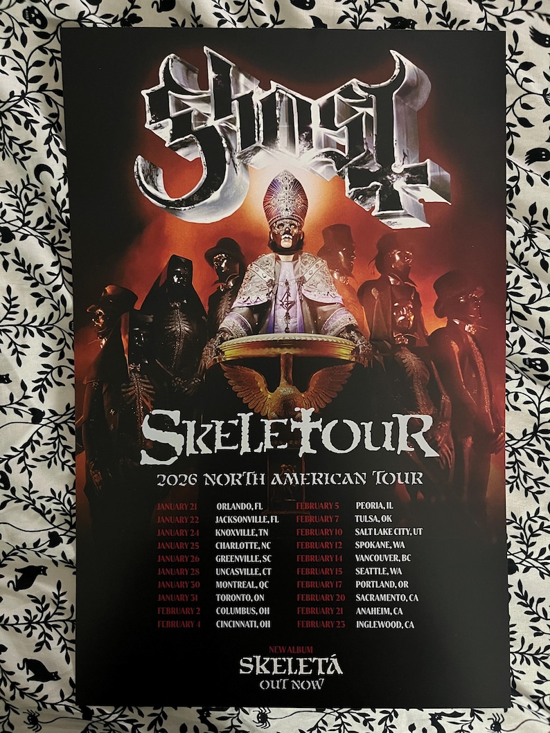 Ghost - Skeletour - 11x17 Poster Print - Etsy