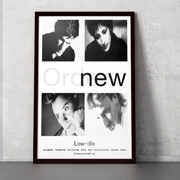 New Order Low Life Poster - Etsy