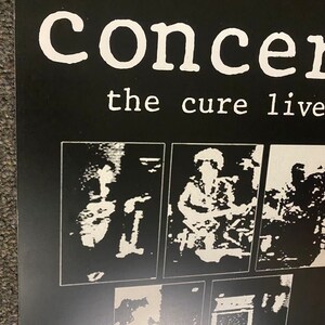 The Cure - Concert Live - 11x17 Poster Print - Etsy