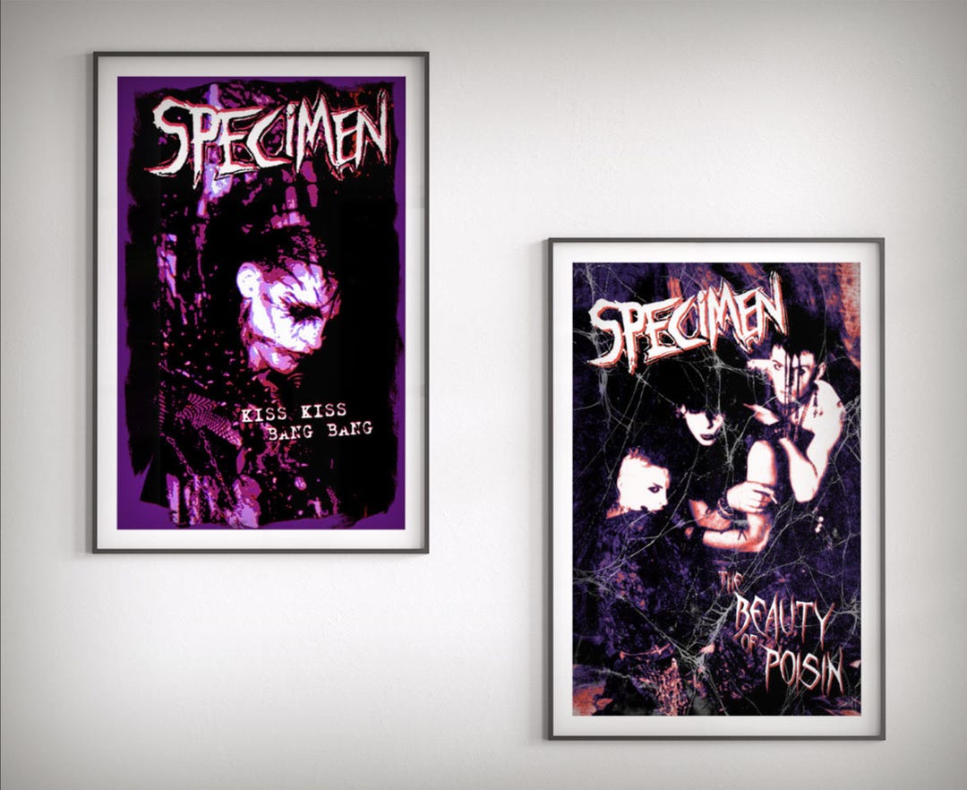 Specimen Band Poster Print – Kiss Kiss Bang Bang, Beauty of Poisin ...