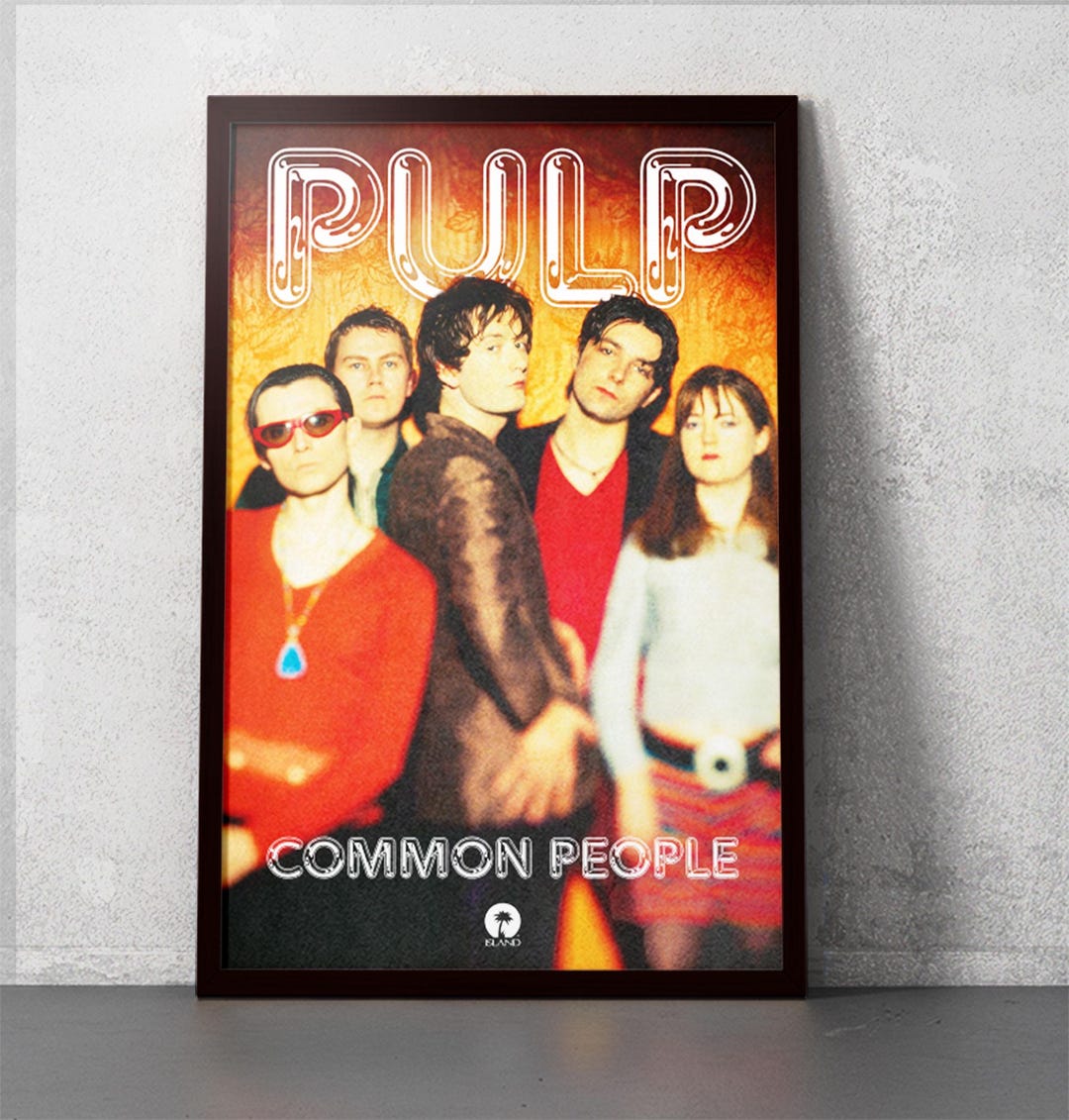 Pulp - Common People - 11x17 Poster Print - Etsy