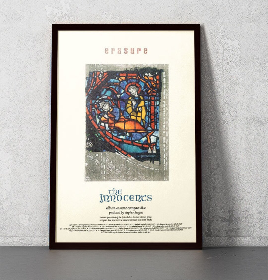 Erasure - the Innocents - 11x17 Poster Print - Etsy